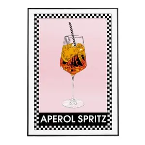 ABI OVERLAND JERSEY Aperol Spritz Art Print L - Red