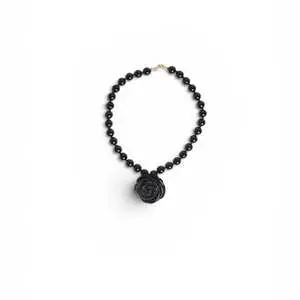 A'MISS Midnight Rose Necklace - Black