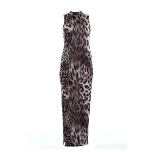 CHIARELLA Black / Grey Seductora Dress Animal Print