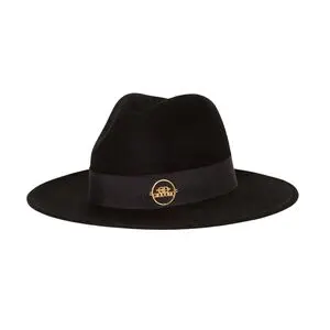 GIODORO Alvossi Fedora Felt Hat - Black