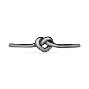 LEE RENEE Love Knot Ring - Black