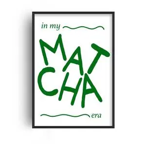 FANCLUB In My Matcha Era Giclée Kitchen Art Print A2 - Green
