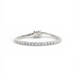 MISS CECILIA Classic Tennis Bracelet - Silver
