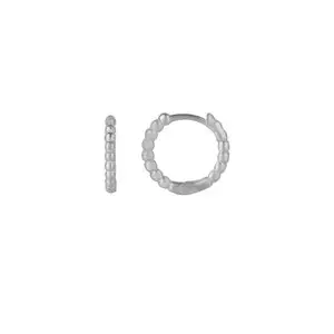 SPERO LONDON Bead Hoop Sterling Earring - Silver