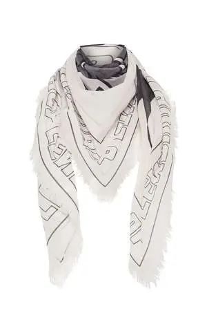 LENDROP STUDIOS Lendrop Logo Scarf / White