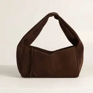 TARA STUDIO Suede Brooklyn Bag - Brown