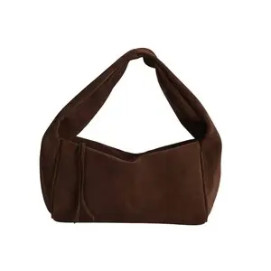 TARA STUDIO Suede Brooklyn Bag - Brown