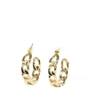 ADDICTED2 Sekhmet Earrings Chain Hoops In Gold - Silver