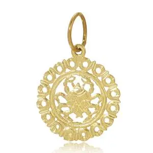 Maya Brenner Designs Zodiac Pendant Cancer - Gold