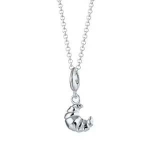 LILY CHARMED Sterling Croissant Charm Necklace - Silver