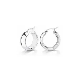 GOLD & HONEY Small Hoop Earrings - Silver