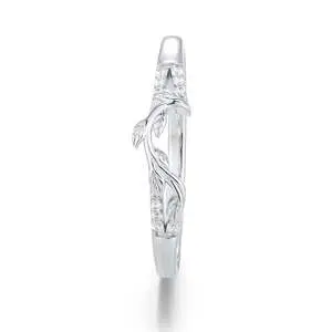AZURA JEWELRY NEW YORK Rooted Hearts Ring White Gold Vermeil - Silver