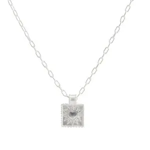 RIZE Heart Burst Necklace Sterling - Silver