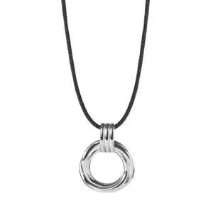 MURU Karma Cord Necklace - Silver