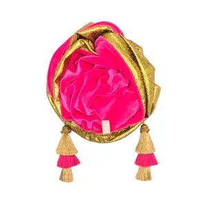 JULIA CLANCEY Golden Snazzy Hotty Swinglette Turban - Pink