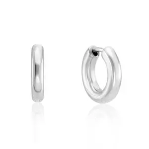 AUREE JEWELLERY Fernshaw Mini Huggie Hoop Earrings - Silver