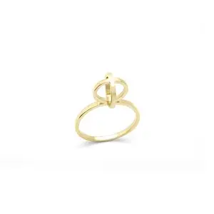 SHEIDA FARROKHI Gold / Yellow Circle Ring Solid Yellow Gold - Gold/yellow