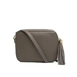 BETSY & FLOSS Crossbody Bag With Tassel Detail And Stripe Strap - Green