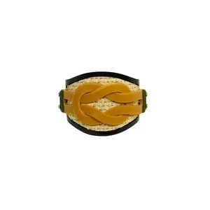 GISSA BICALHO Handmade Acrylic Bracelet Ybyra - Black