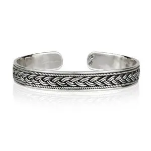 CHARLOTTE'S WEB JEWELLERY Celtic Loyalty Cuff Bracelet - Silver