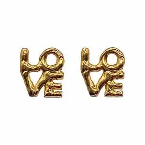 MOCA JEWELLERY Love + Love Earrings Vermeil - Gold