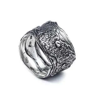 GERMAN KABIRSKI Esker Handmade Ring With A Sculptural Effect - Silver