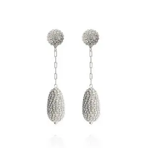 SAULE LABEL Marcelle Earrings In Short Drop - Silver