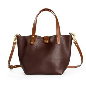 N'DAMUS LONDON Adanna Leather Tote Bag - Brown