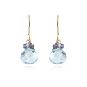 MOUNIR LONDON Topaz Earrings - Blue