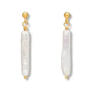 EVA REMENYI Ariel Freshwater Pearl Earrings - Gold