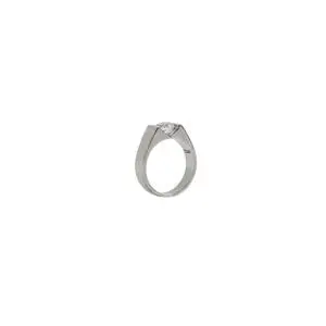 GUTTA DESIGN Rhodium-plated Sterling Ring With Star-cut Zircon - Silver