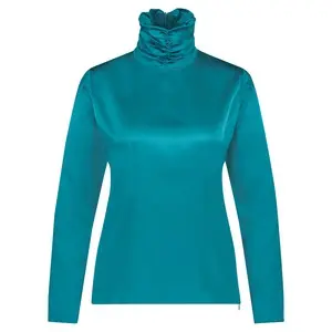 MONIQUE SINGH Silk Turtleneck Top