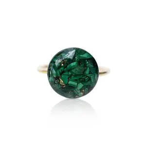 KATE KOEL Statet Emerald Gold Ring - Green