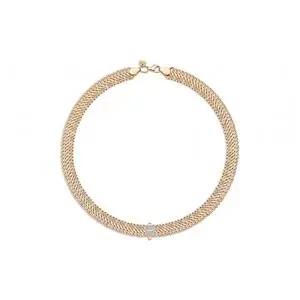 REIS JEWELLERY Diamond Baguette Choker Yellow - Gold