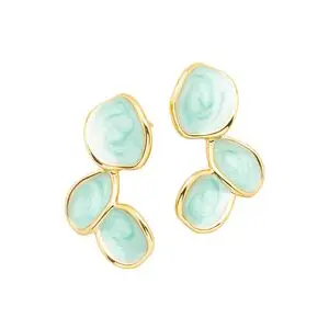 STARFISH PROJECT Hope Echo Earrings In Mint - Blue