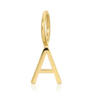 Maya Brenner Designs Letter Charm Yellow - Gold