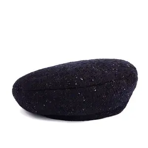 SIBI HATS Chris Dark Wool Beret - Blue