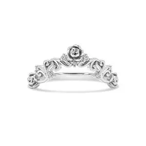 PTERA JEWELRY Rose Filigree Contour Ring - Silver