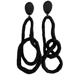 WAIWAI Flexi Dangle Earrings - Black