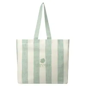 GREYMINT Green / White Green Striped Tote Bag - Green/white