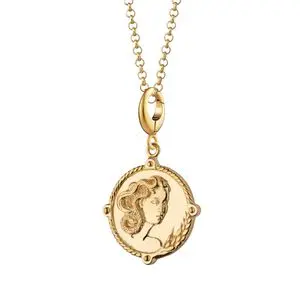 LILY CHARMED Plated Goddess Of Fertility And Nature Demeter Charm Necklace - Gold
