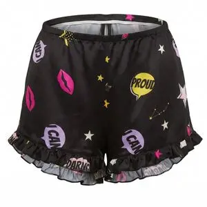 FAVETTE The Silk Shorts — Fragile Like A Bomb - Black