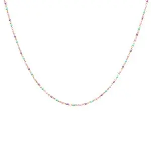 DOLCETTO DESIGNS Bolla Necklace Gold Vermeil And Enamel - Yellow