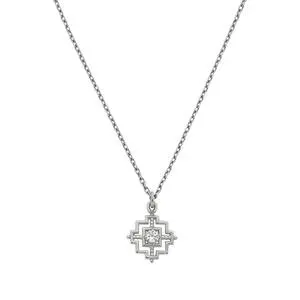 ZOË & MORGAN Silver / White Centred Necklace Silver White Zircon - Silver/white