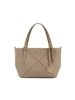 ORANGE CUBE Dusk Mosaic Tote Beige - Brown