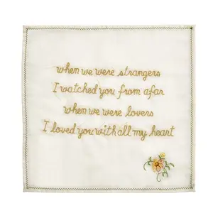 CARTOGRAPHY Neutrals / Harvest Moon Vintage Cotton Linen Textile - White