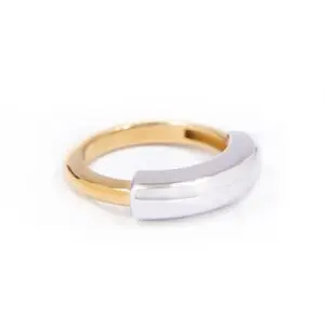 BELINDA JEWELZ Nova Mixed Metal Ring - Gold