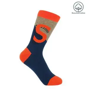 PEPER HAROW - MADE IN ENGLAND Alphabet ’s Socks – S - Orange