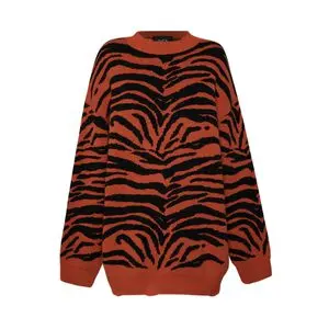 SVETA MILANO Letitia Orange Long Sweater - Black