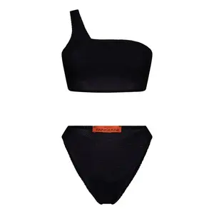 MAISON TANGERINE Mykonos Crinkle Swimsuit - Black